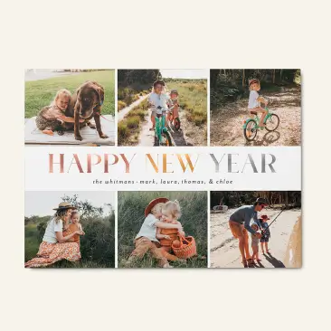 Photo Collage Invitations Four Photo Collage Folded Photo Greeting
